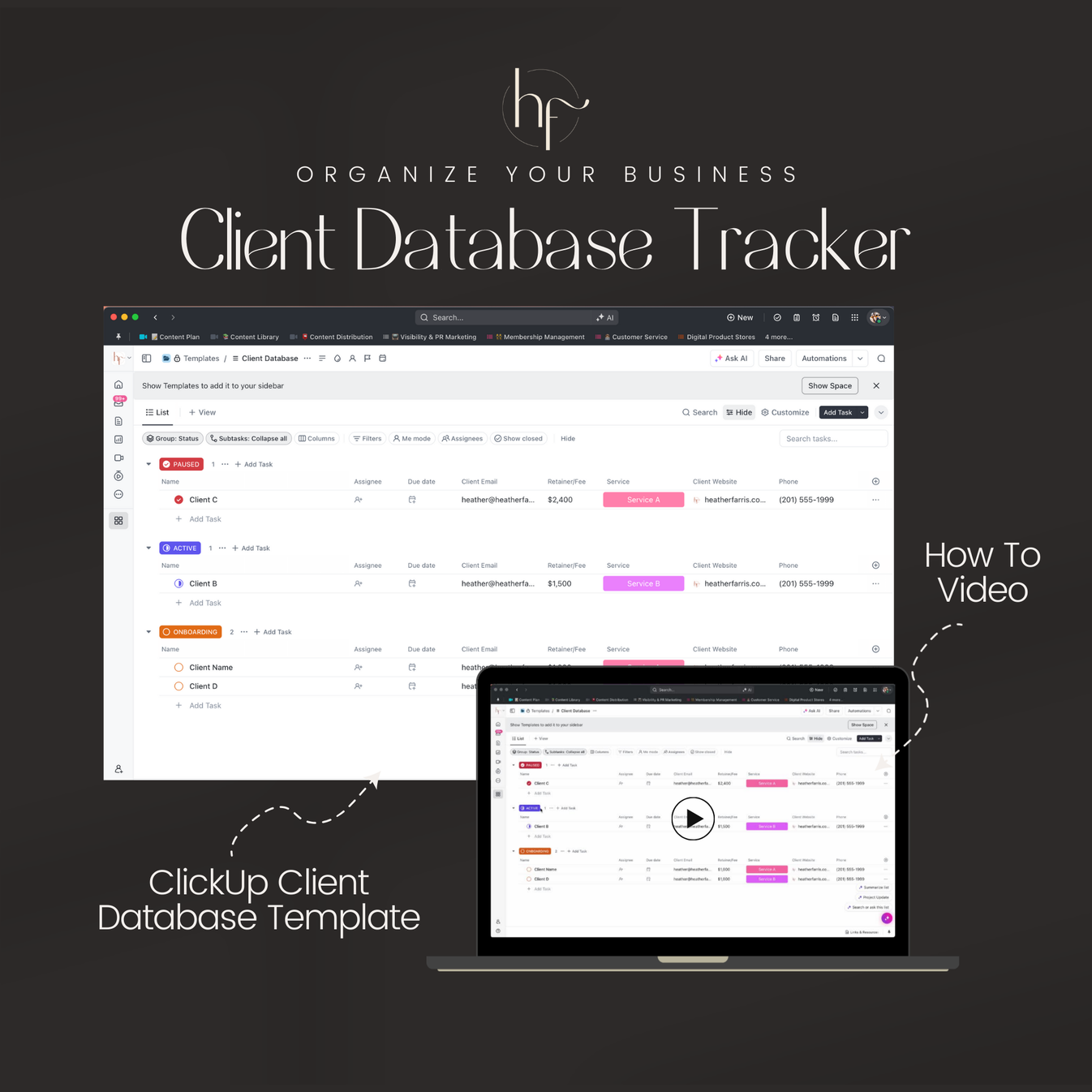 ClickUp Client Tracking Database – heatherfarrisco