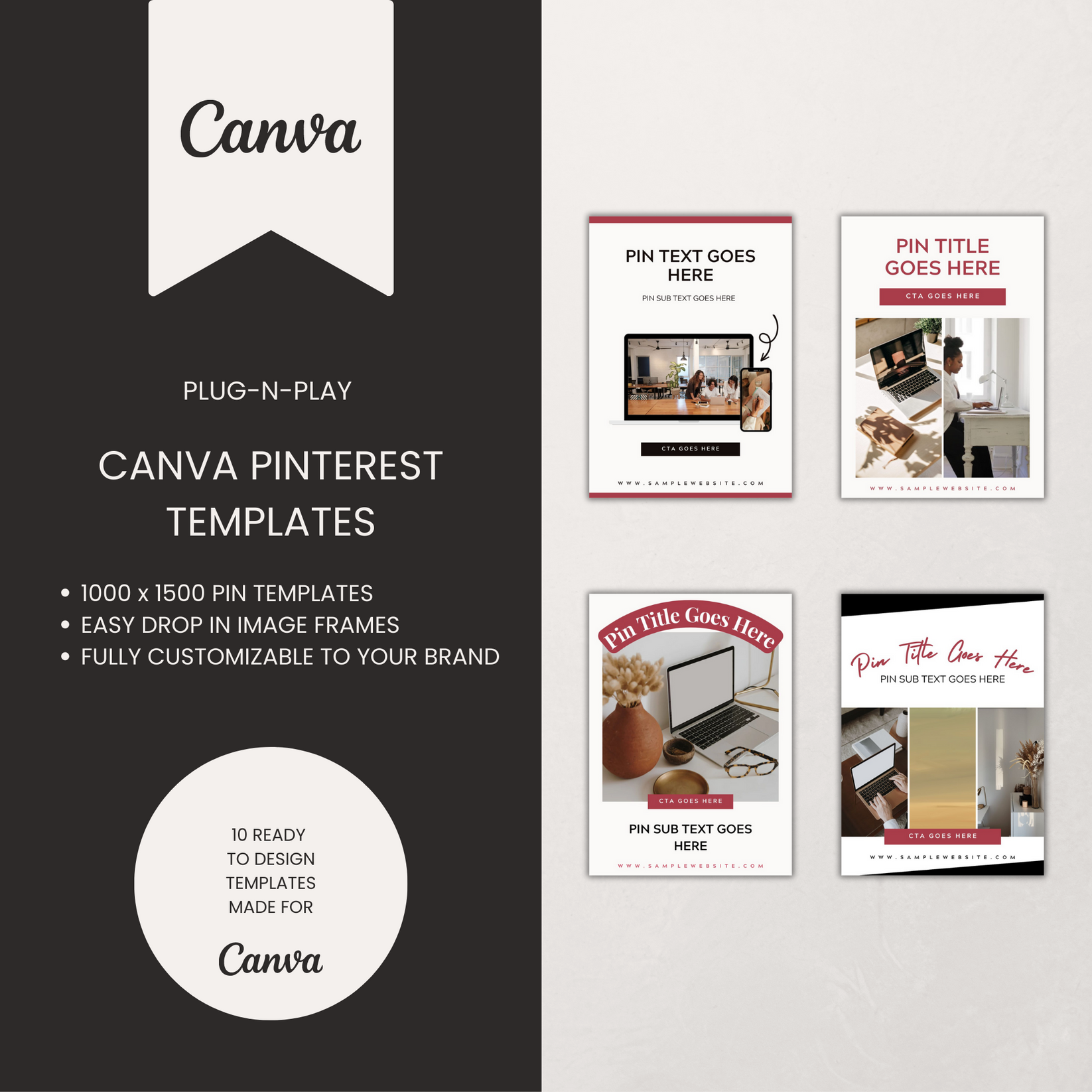 Pinterest Entrepreneur Templates for Canva – heatherfarrisco