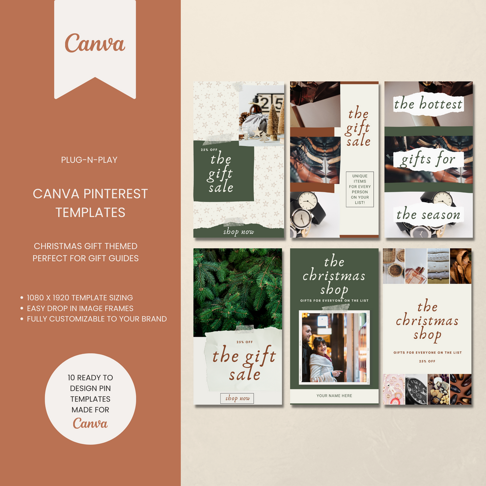 Christmas Gift Guide Pinterest Pin Templates for Canva – heatherfarrisco