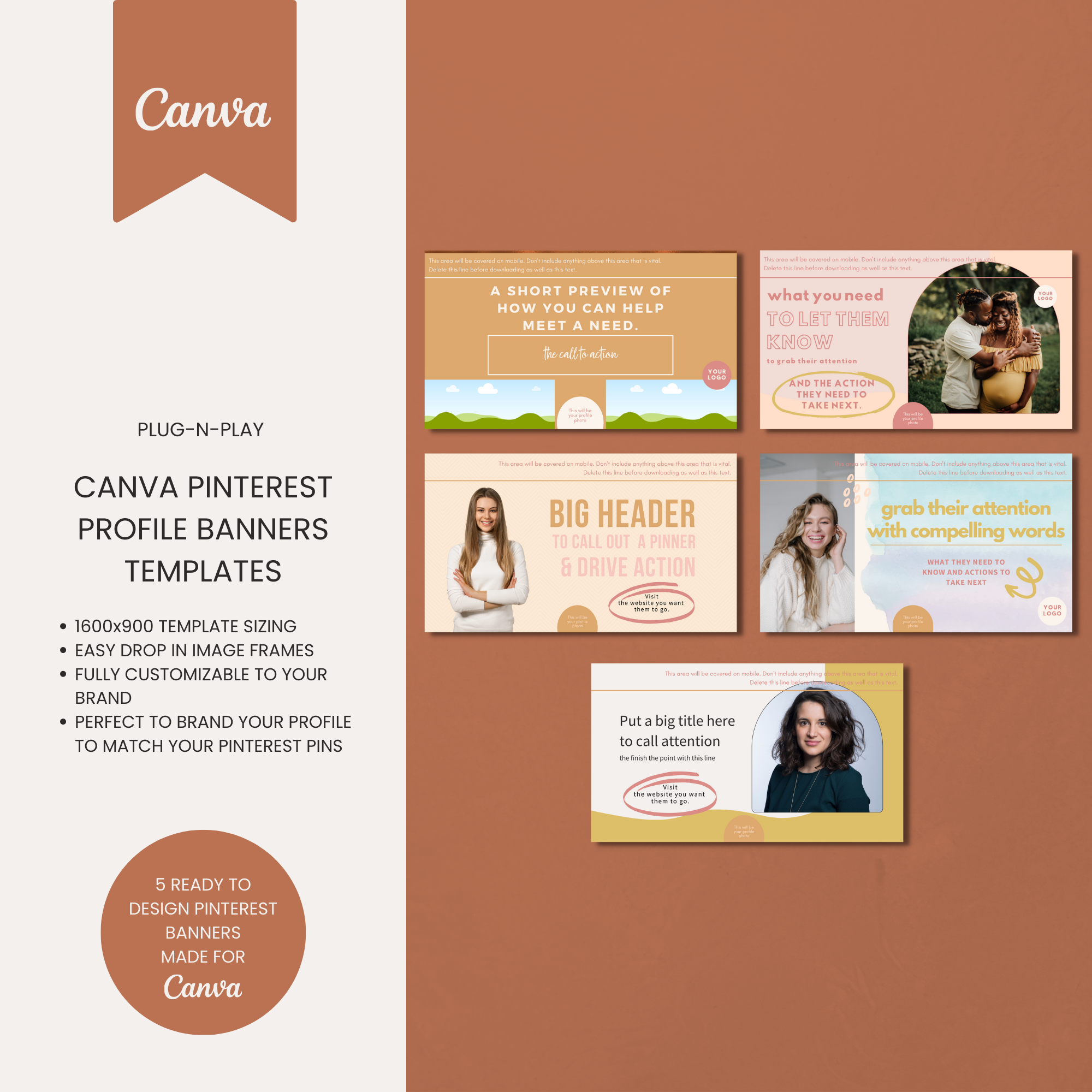 Pinterest Profile Banner Templates – heatherfarrisco