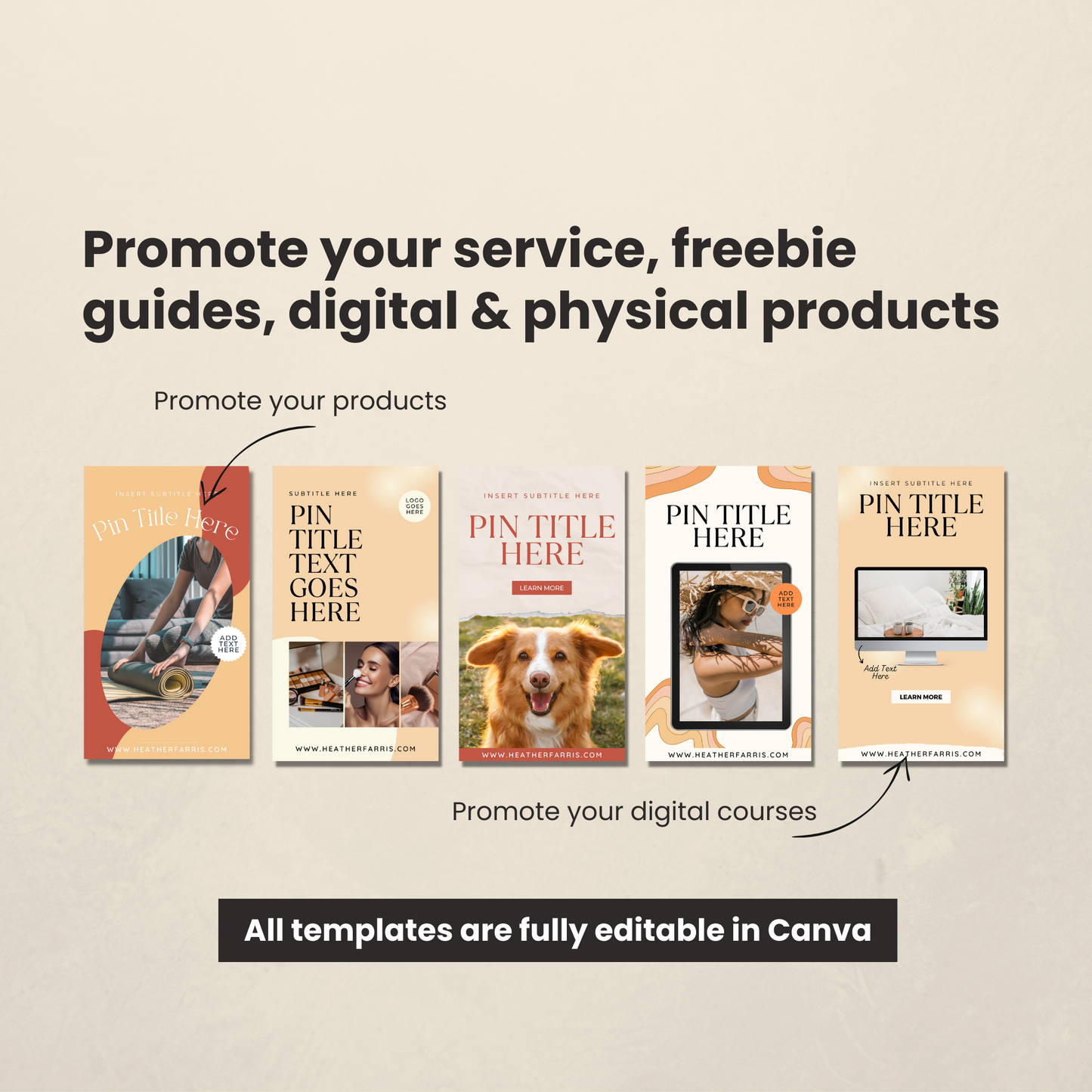 Retro Pinterest Templates for Canva – heatherfarrisco